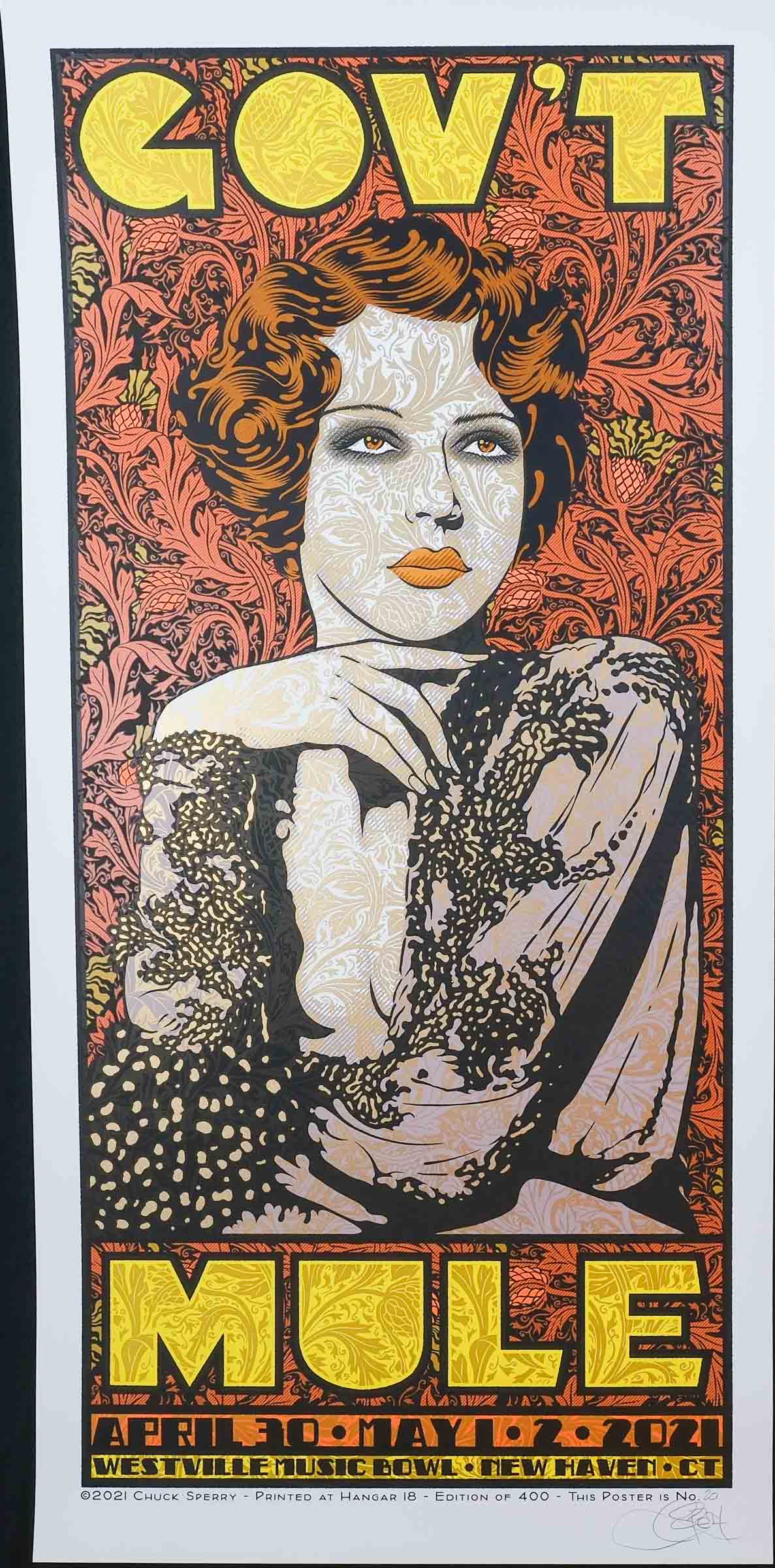 Chuck Sperry Government Mule 2021 New Haven Concert Poster – Rare Dead ...