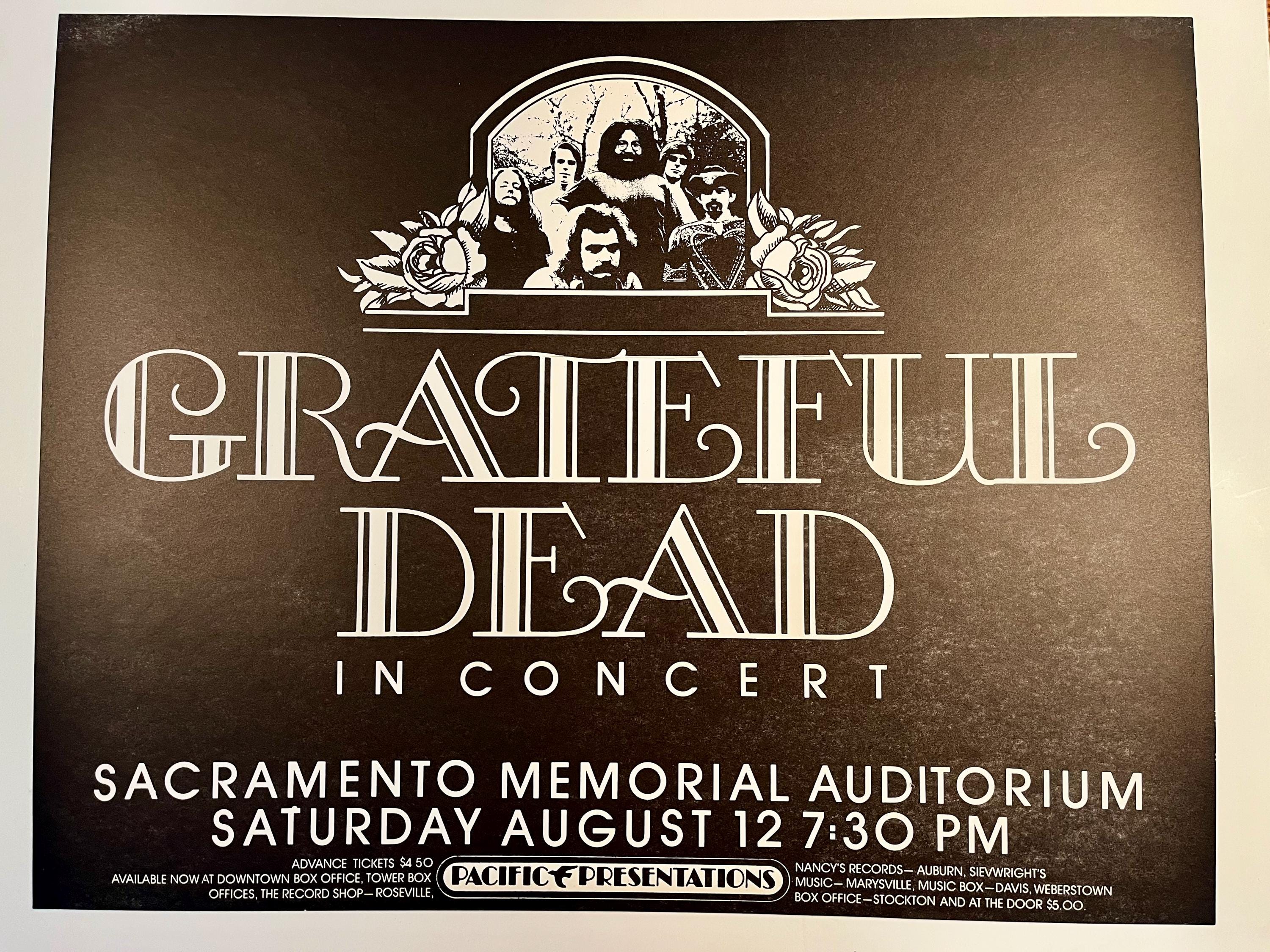 Grateful Dead Paramount Theater Portland OR 1972 Randy Tuten – Rare ...