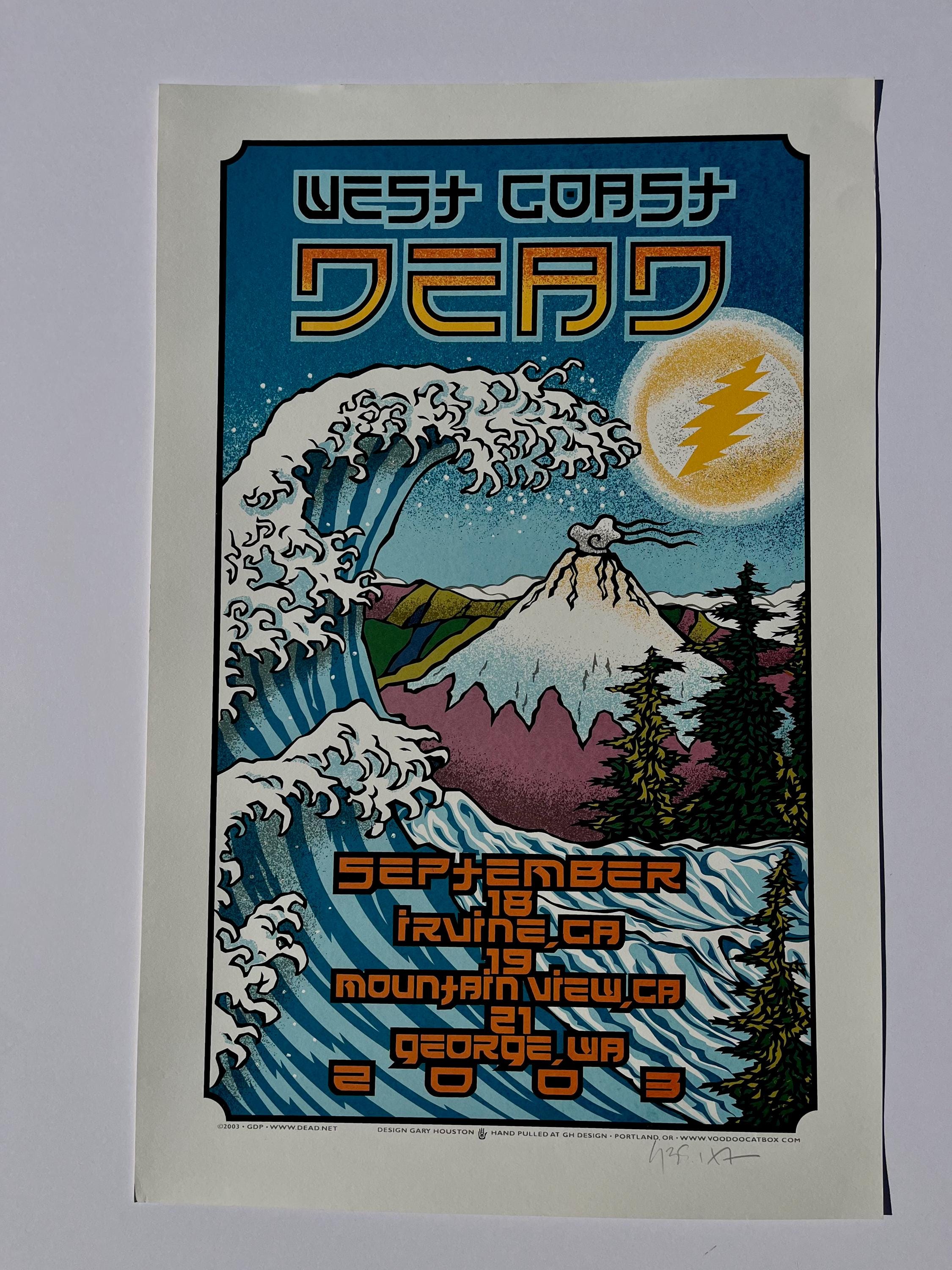 Gary Houston Signed The Dead West Coast Dead 1993 – Rare Dead Posters